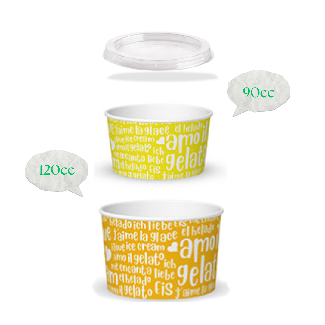 NEW Amore 90cc/120cc Flat Lids – World of Gelato